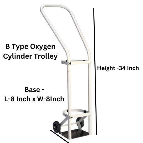 OXYGEN CYLINDER TROLLEY FOR B TYPE CYLINDER – Bombay surgical